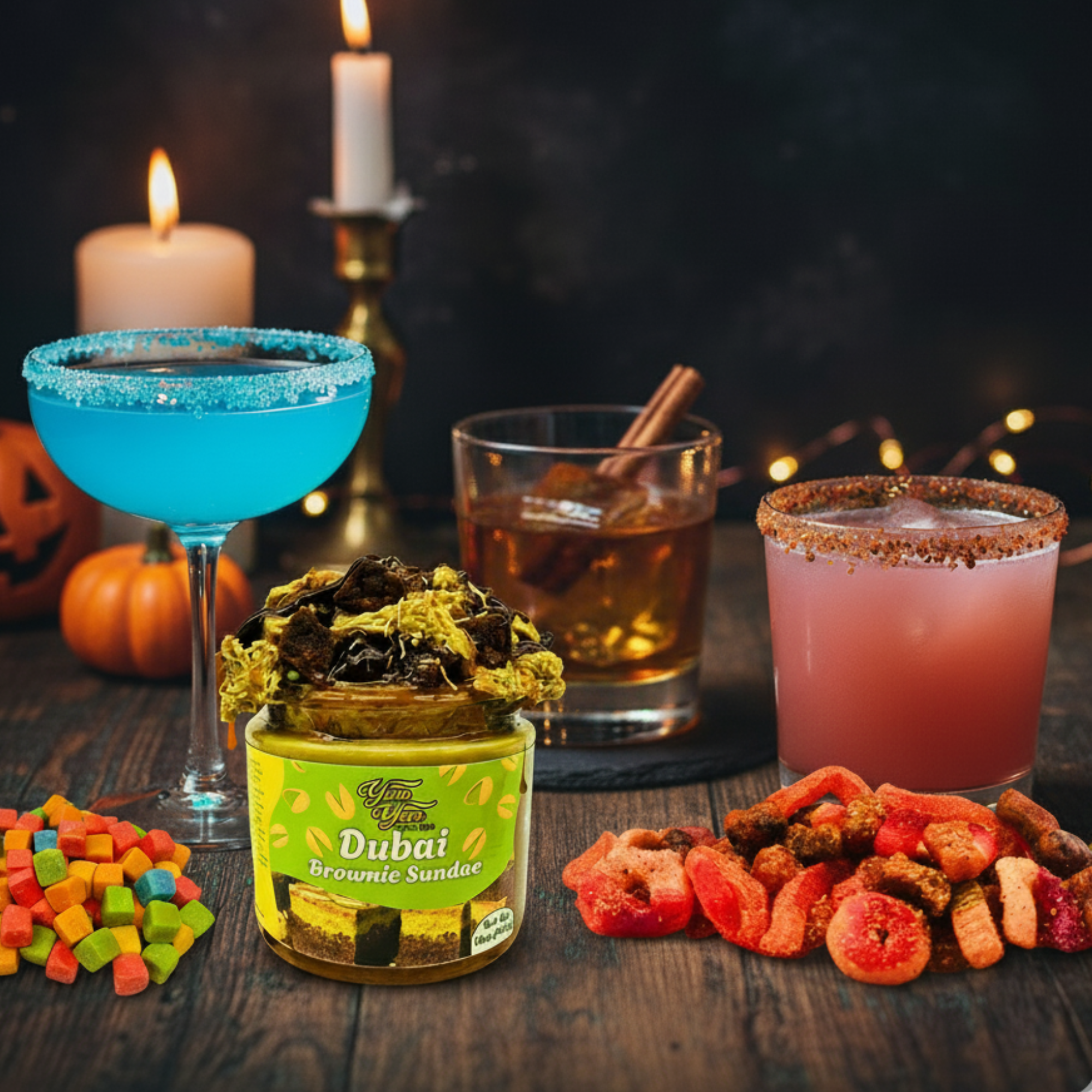 Adult Halloween Candy & Cocktail Pairings: DIY Candy Rims – Yumyumcandyshop
